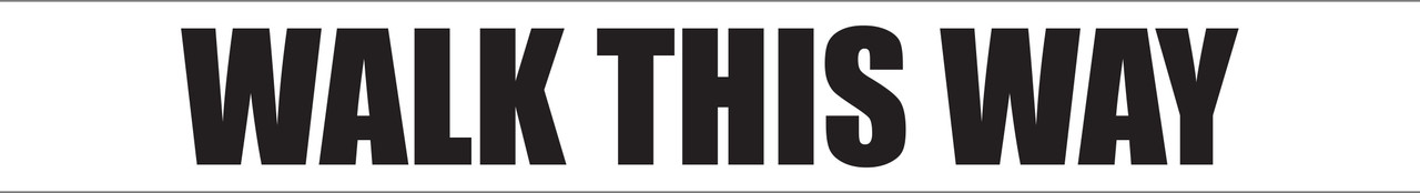 Walk This Way - Inline Printed Floor Marking Tape | Creative Safety Supply
