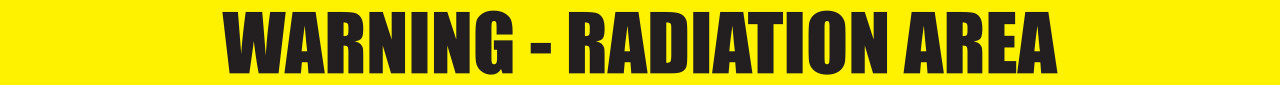 Warning Radiation Area Inline Printed Floor Marking Tape