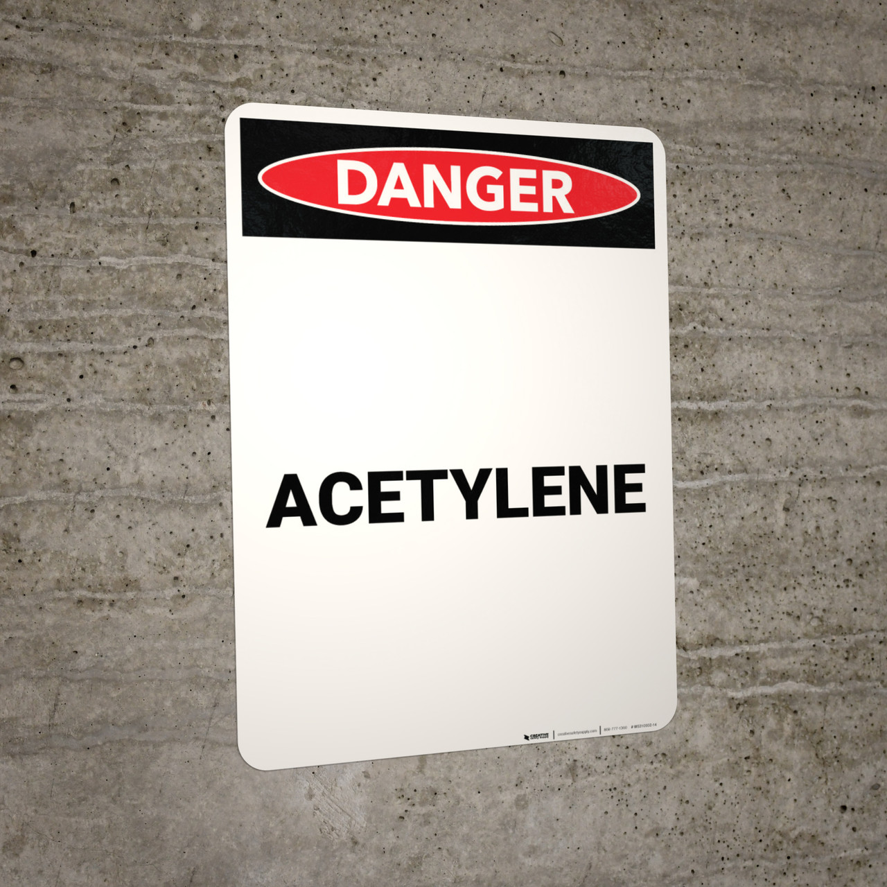 Acetylene - Portrait Wall Sign