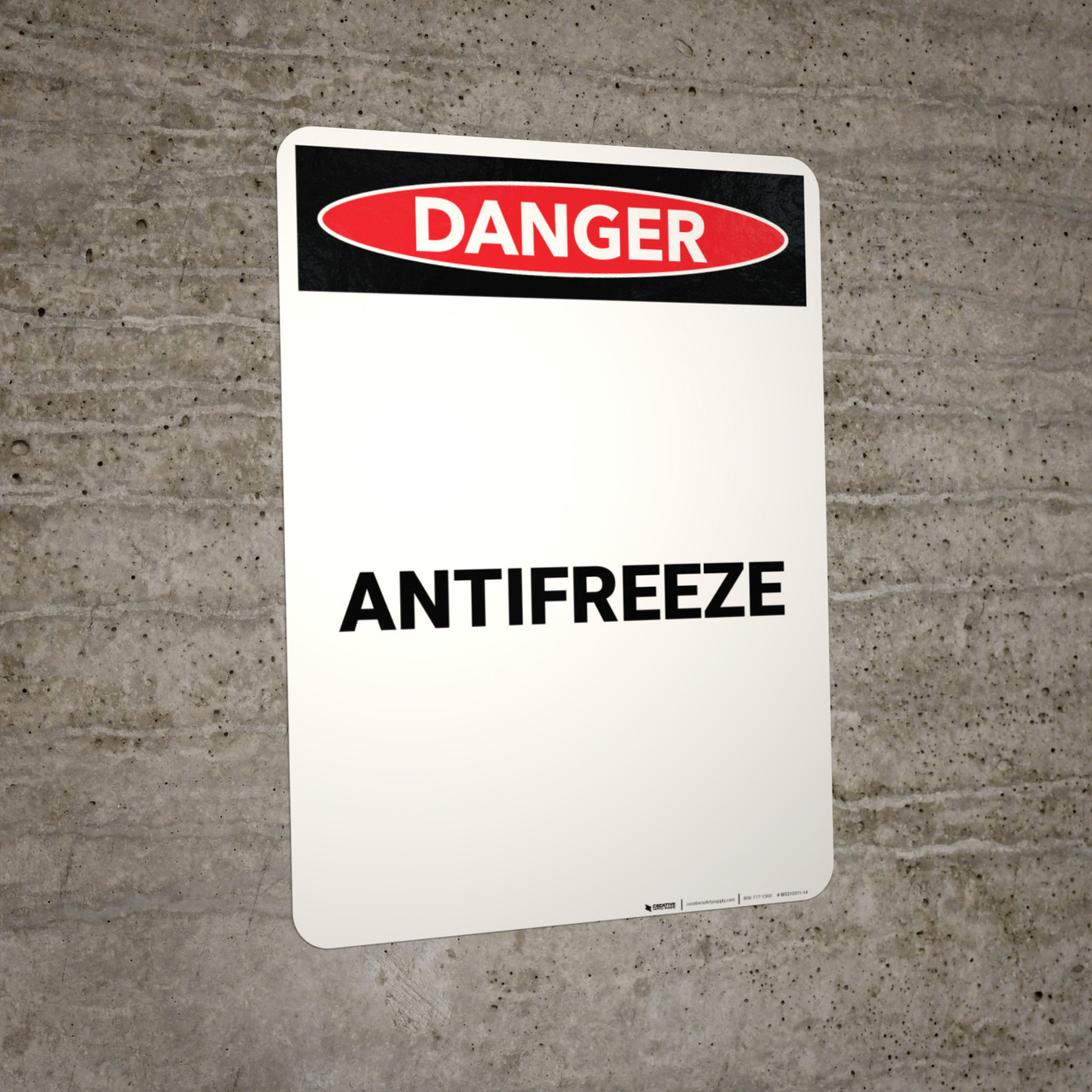 Antifreeze - Portrait Wall Sign | Creative Safety Supply