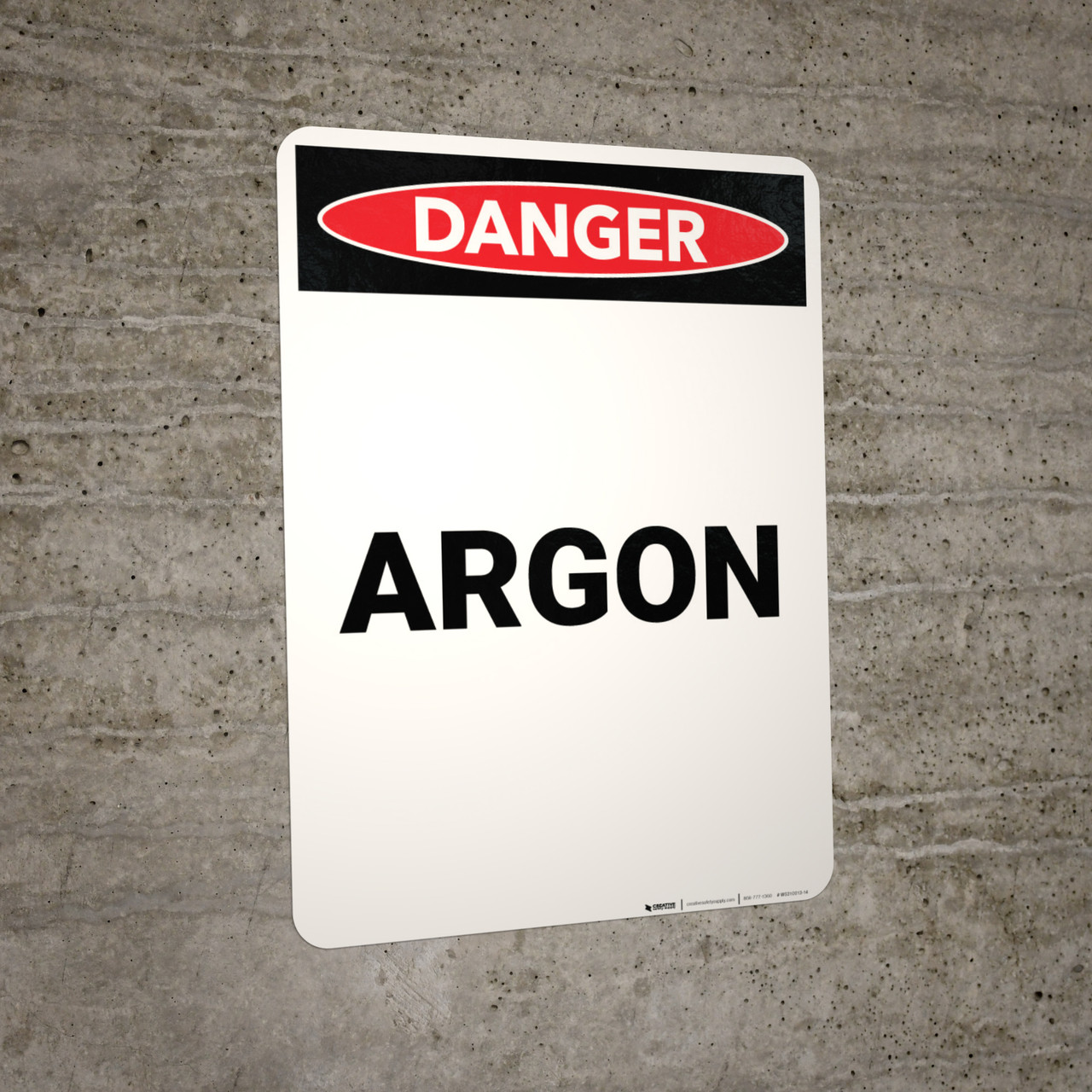 Argon - Portrait Wall Sign | Creative Safety Supply