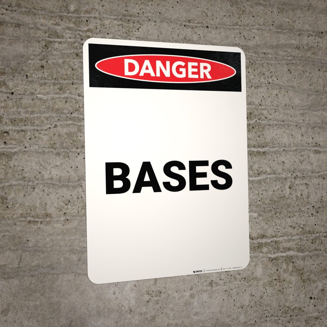 Bases - Portrait Wall Sign