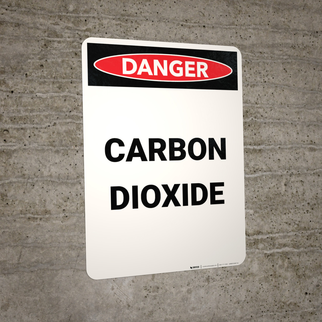 Carbon Dioxide - Portrait Wall Sign | Creative Safety Supply