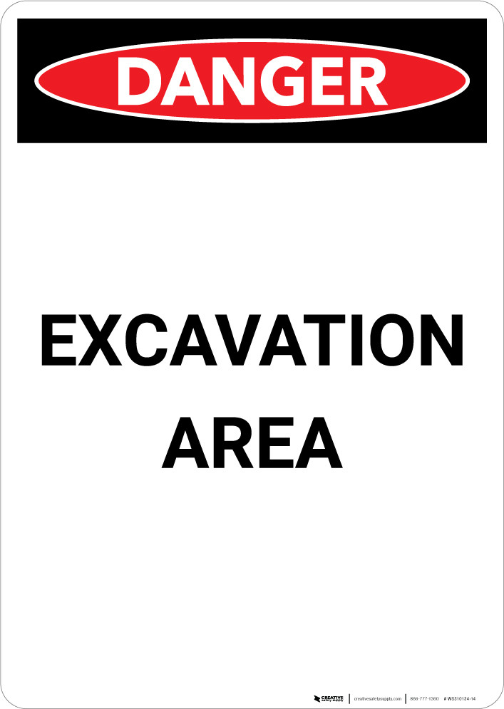 Excavation And Blasting Warning Signs Warning Worksite Signs Warning