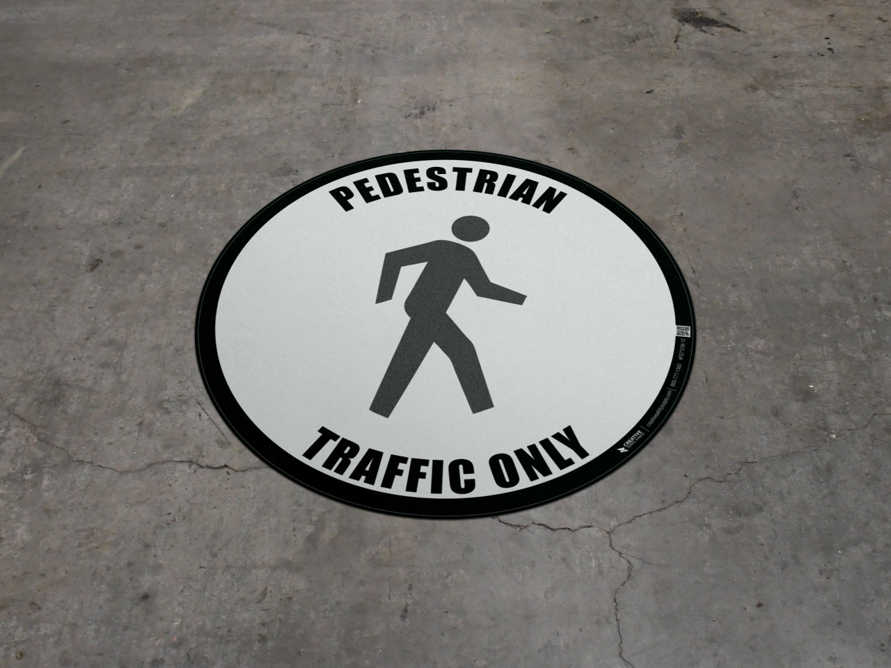 Pedestrian Traffic Only Floor Sign | Creative Safety Supply