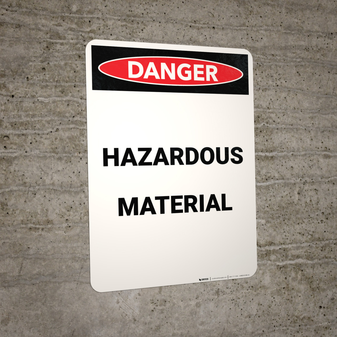 Hazardous Materials - Portrait Wall Sign | Creative Safety Supply
