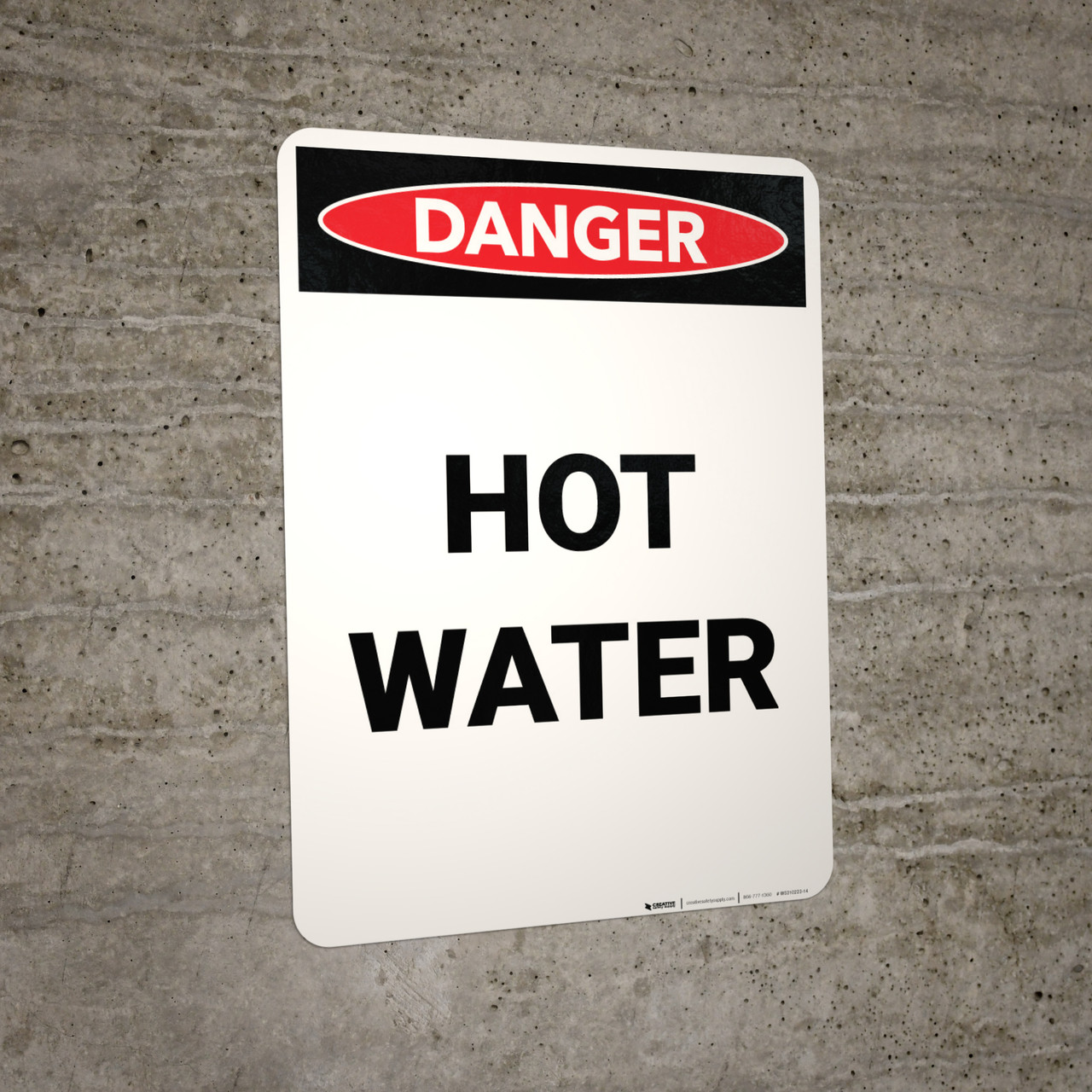 Hot Water - Portrait Wall Sign