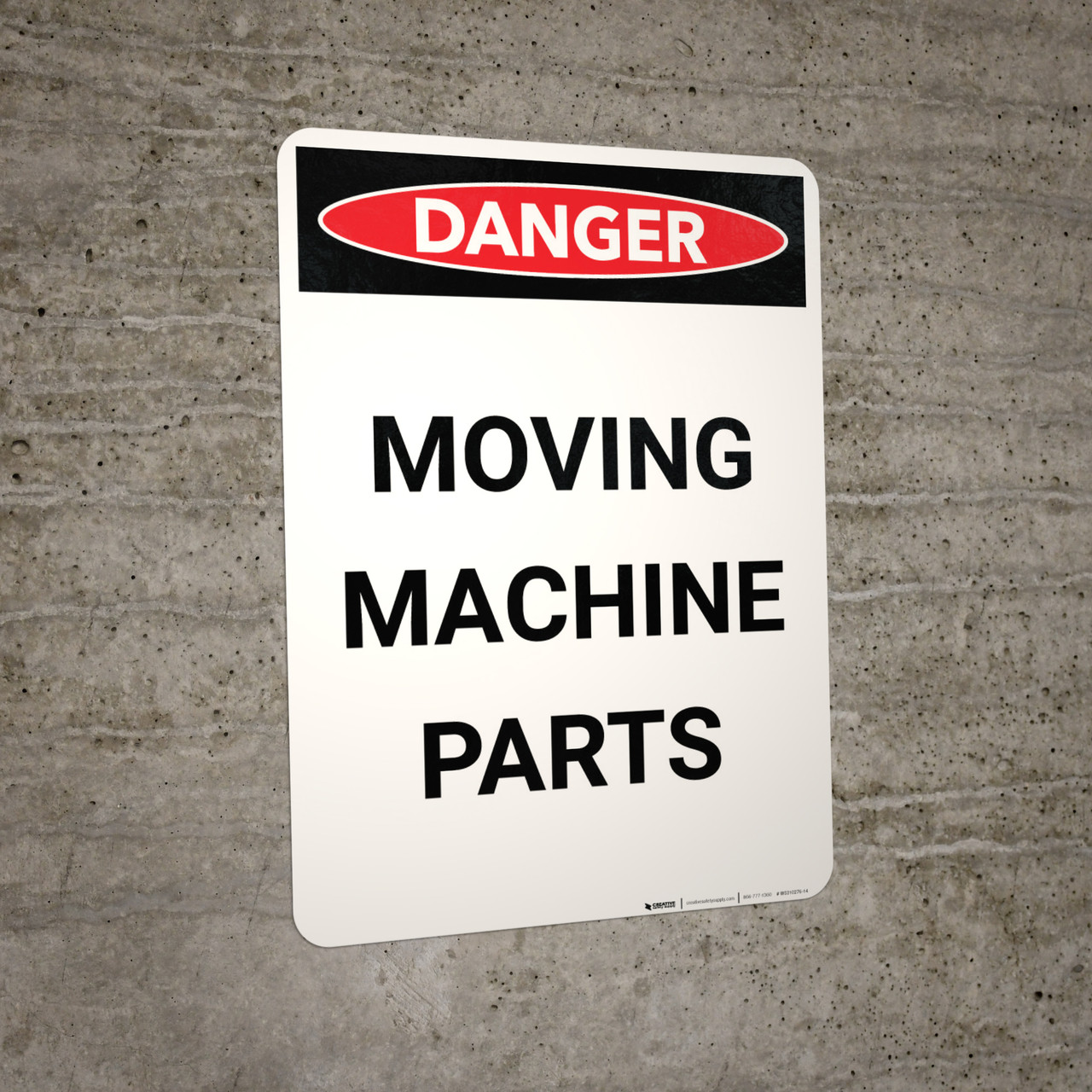 Moving Machine Parts - Portrait Wall Sign