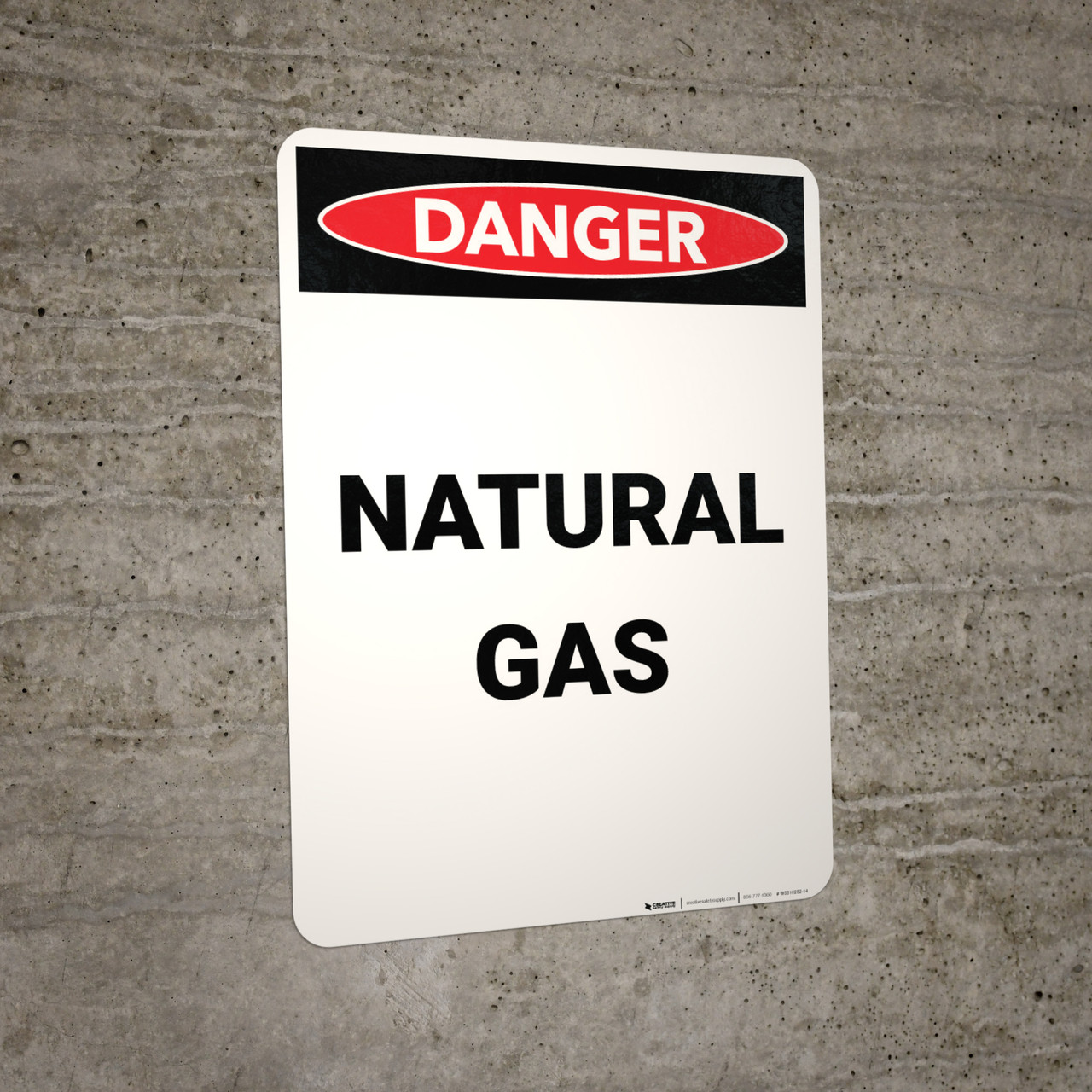 Natural Gas - Portrait Wall Sign