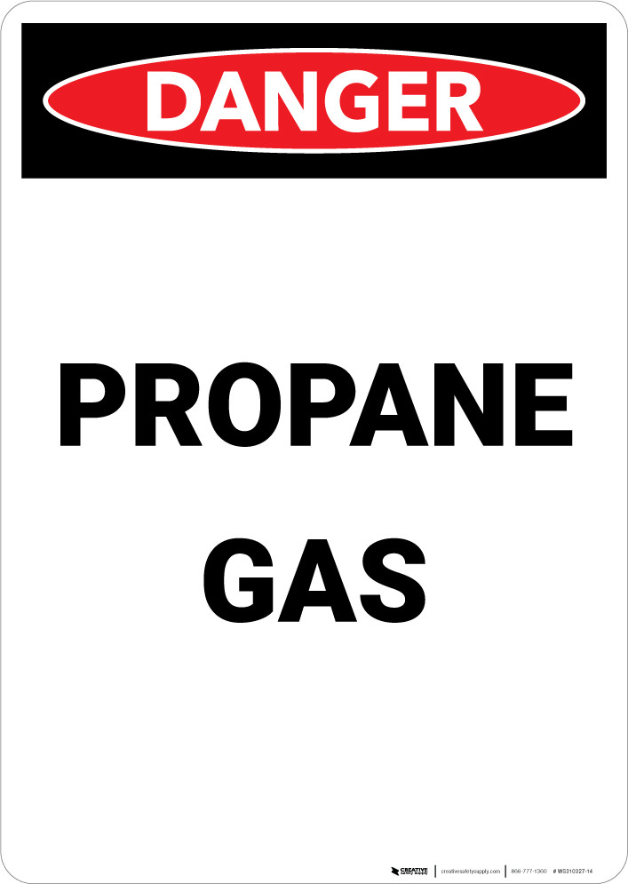 Propane Gas - Portrait Wall Sign