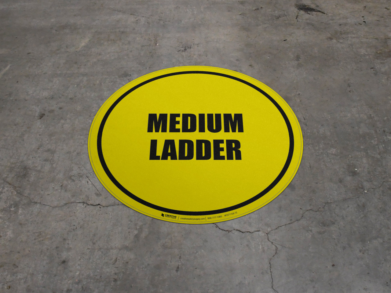 Medium Ladder Floor Sign