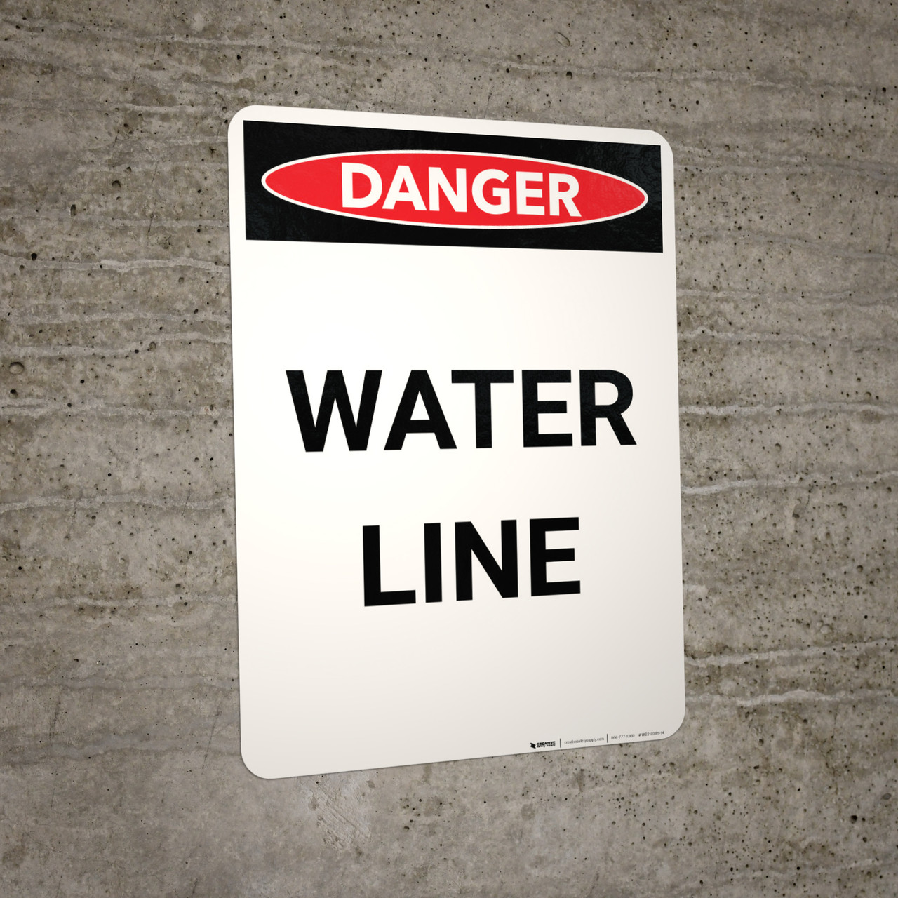 Water Line - Portrait Wall Sign