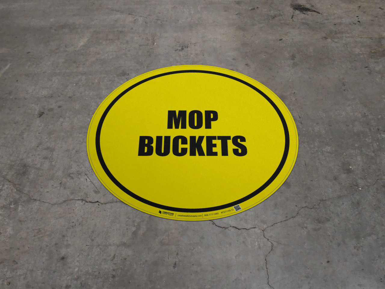 Mop Buckets Floor Sign
