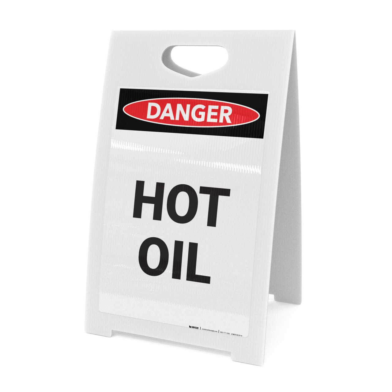 Hot Oil - A-Frame Sign | Creative Safety Supply