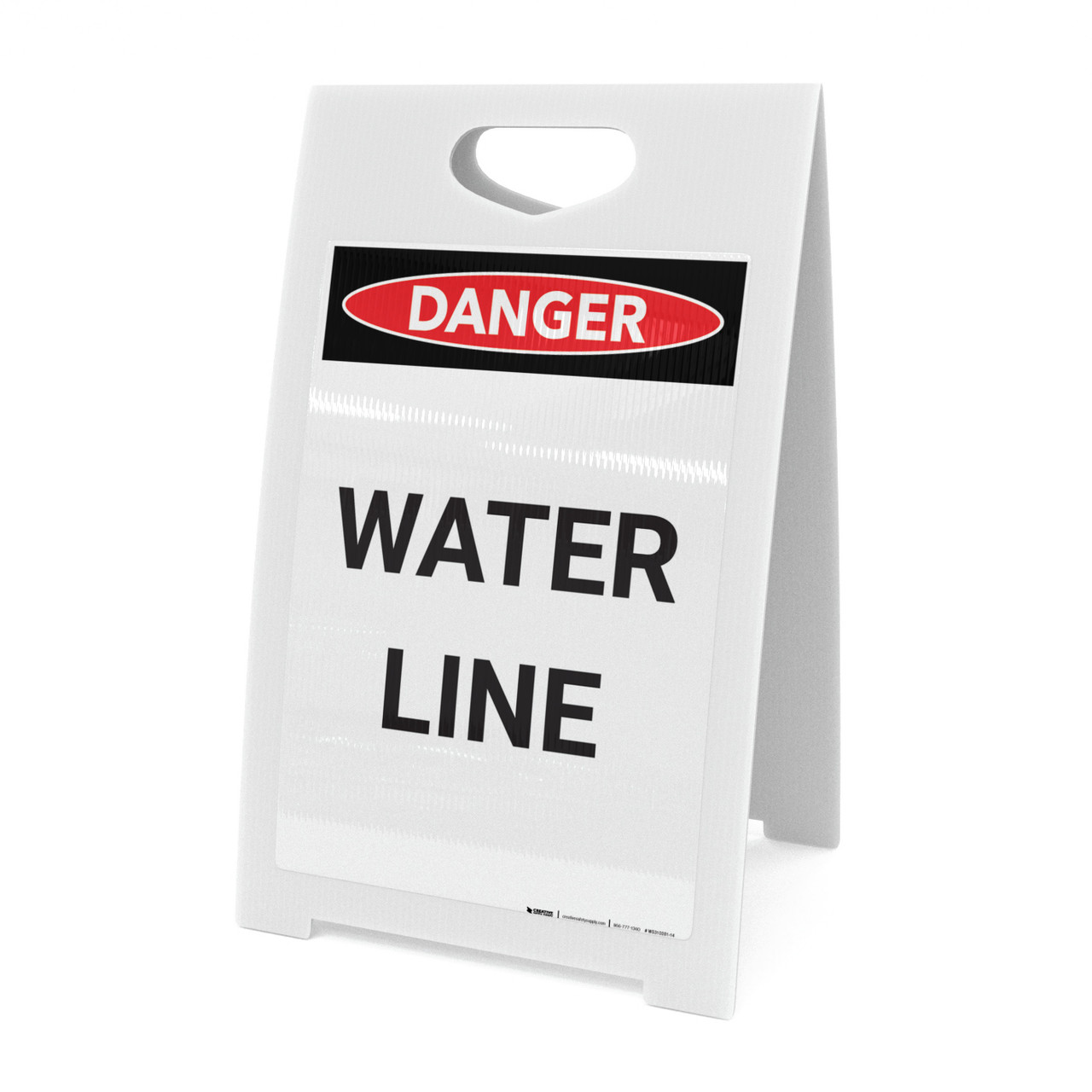 Water Line - A-Frame Sign