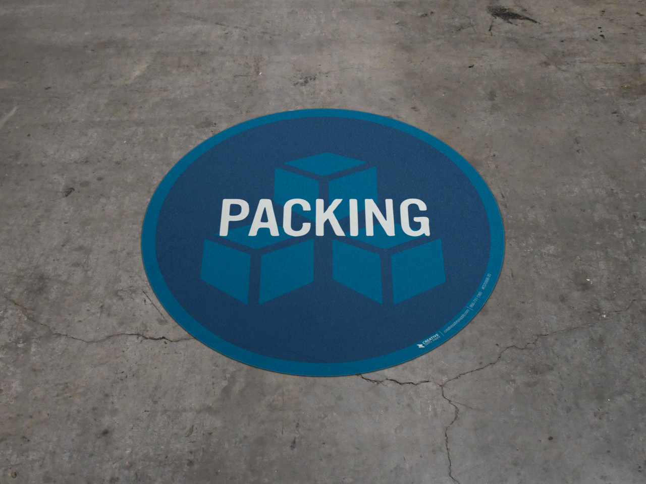Packing Floor Sign