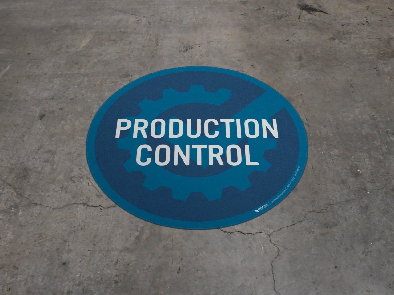 Production Control Floor Sign