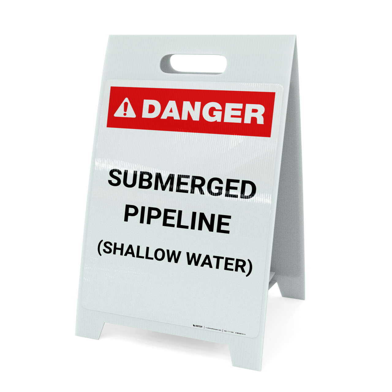 Submerged Pipeline ANSI - A-Frame Sign | Creative Safety Supply