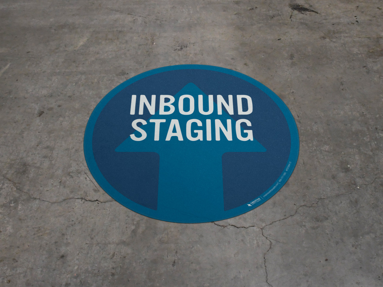 Inbound Staging Floor Sign