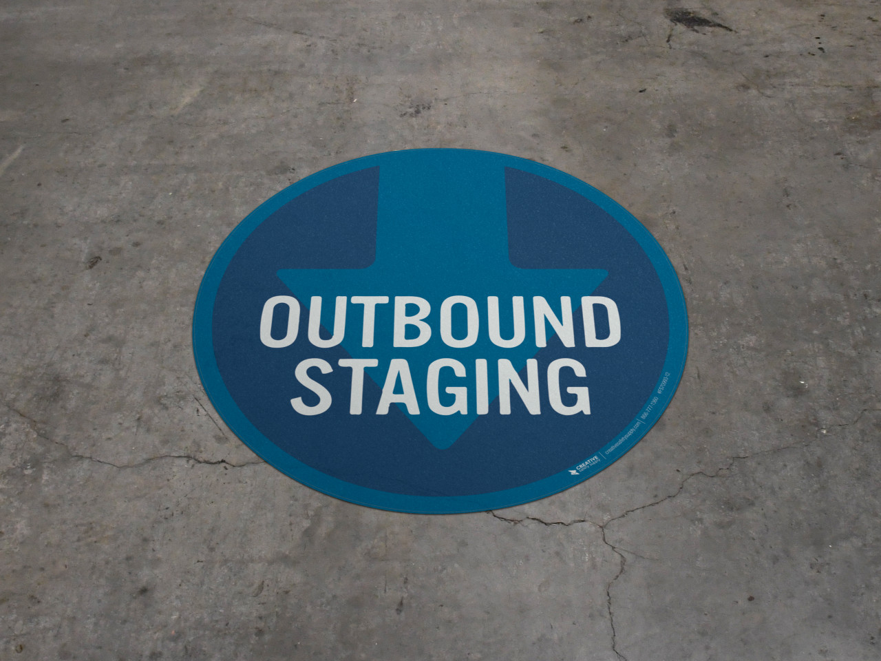 Outbound Staging Floor Sign