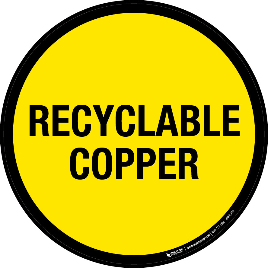 Recyclable Copper Floor Sign | Creative Safety Supply