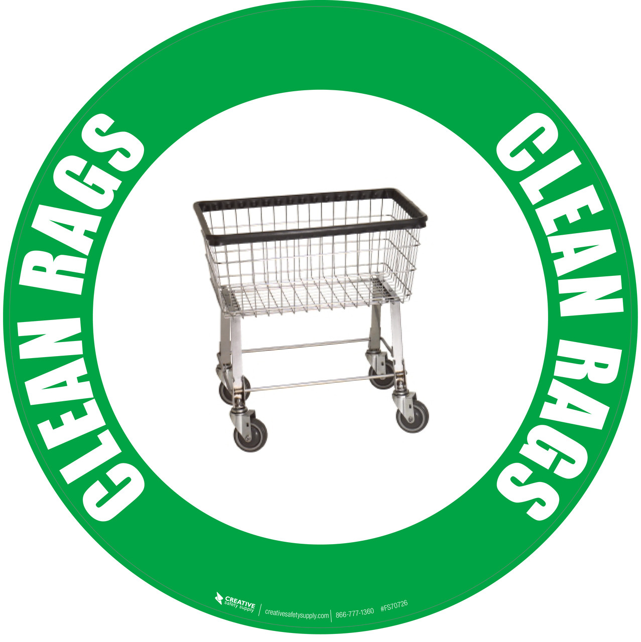 Clean Rags (Real) Floor Sign