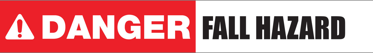 Danger: Fall Hazard - Inline Printed Floor Marking Tape | Creative ...