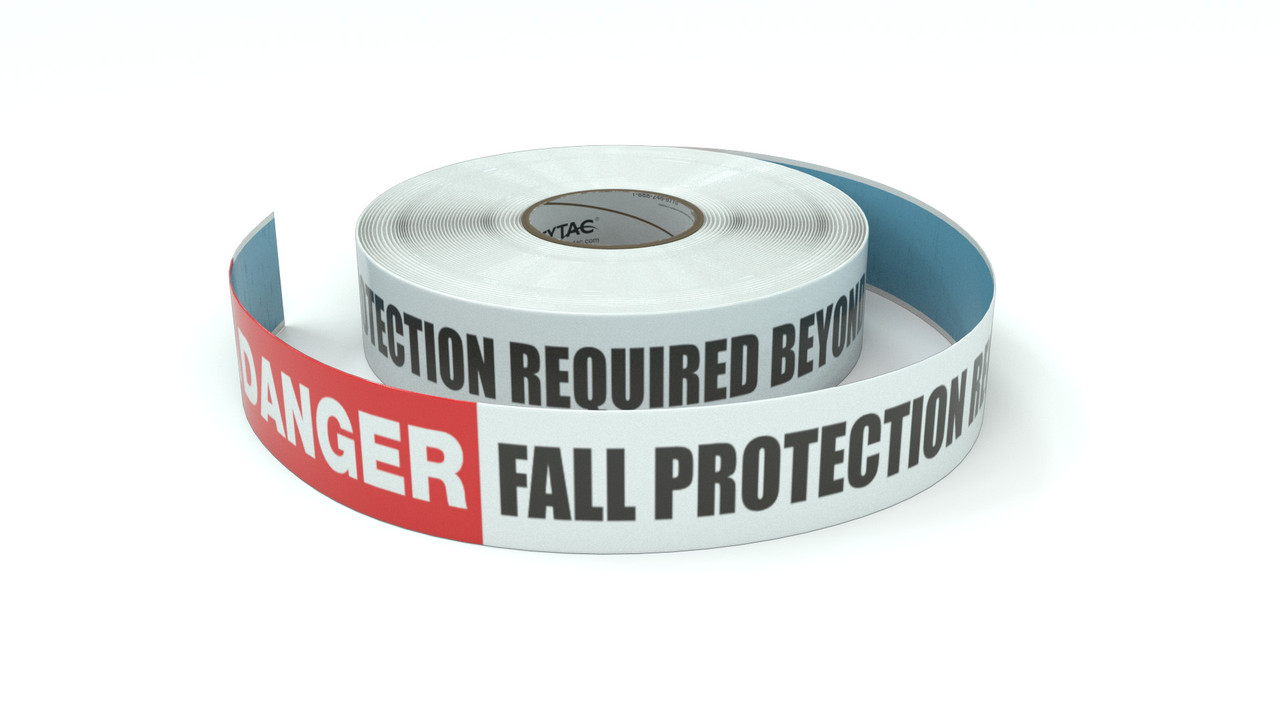 Danger: Fall Protection Required Beyond This Point - Inline Printed ...