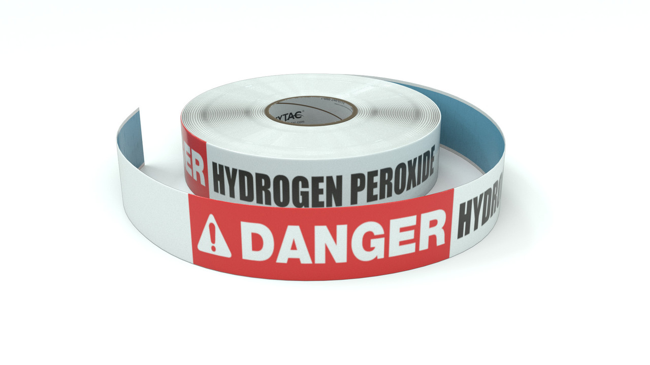 Danger: Hydrogen Peroxide - Inline Printed Floor Marking Tape