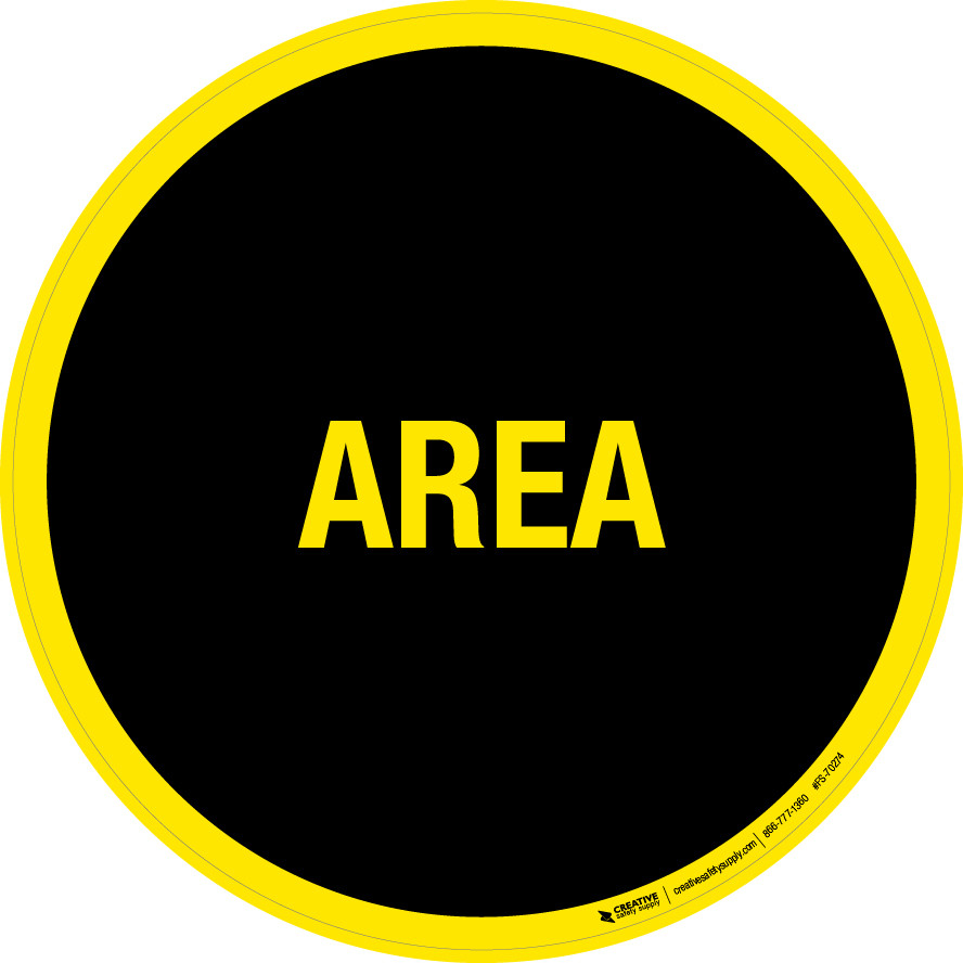 Area Floor Sign