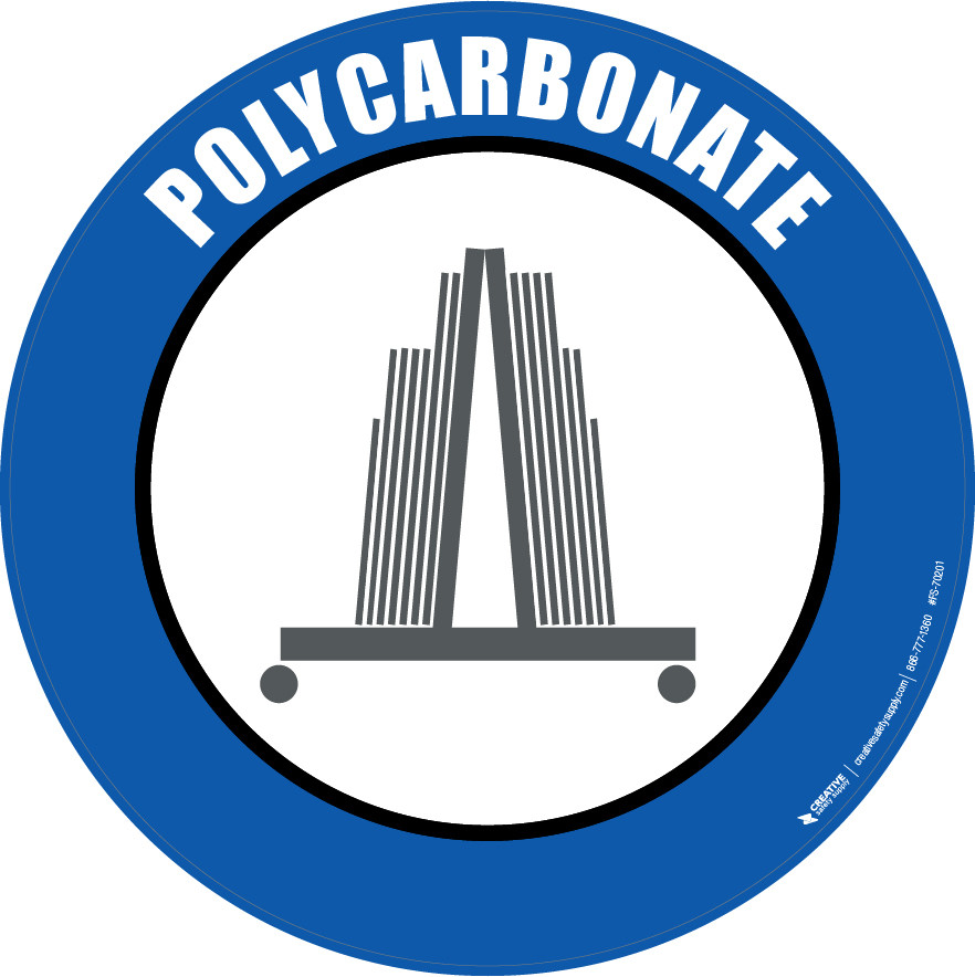 Polycarbonate Floor Sign