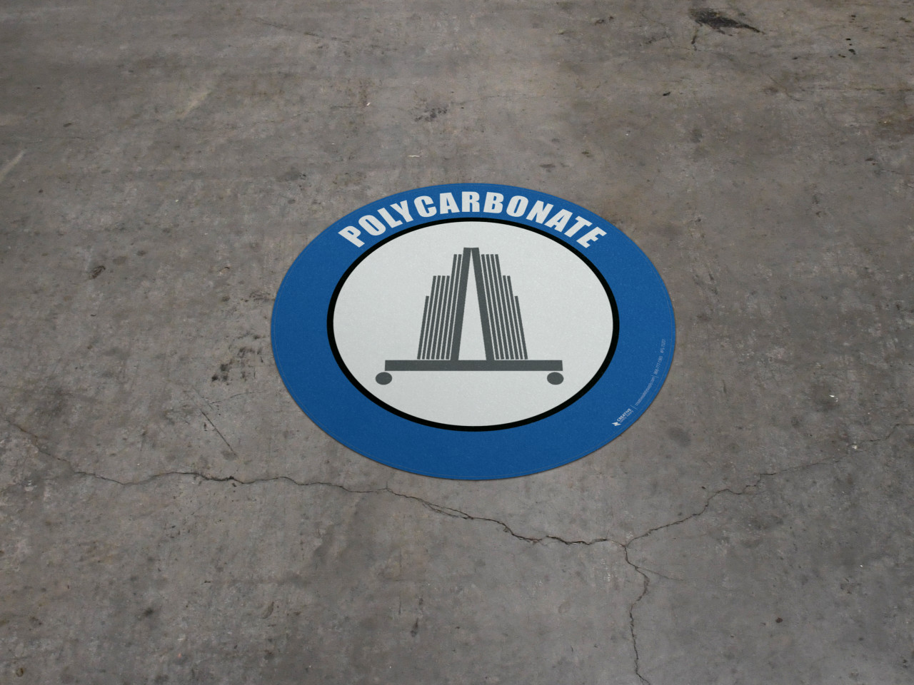 Polycarbonate Floor Sign