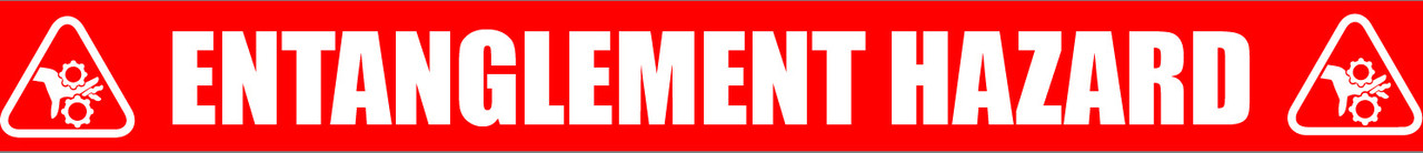 ANSI: Entanglement Hazard - Inline Printed Floor Marking Tape