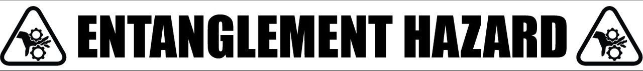 ANSI: Entanglement Hazard - Inline Printed Floor Marking Tape