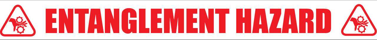 ANSI: Entanglement Hazard - Inline Printed Floor Marking Tape