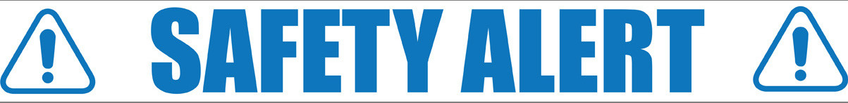 ANSI: Safety Alert - Inline Printed Floor Marking Tape