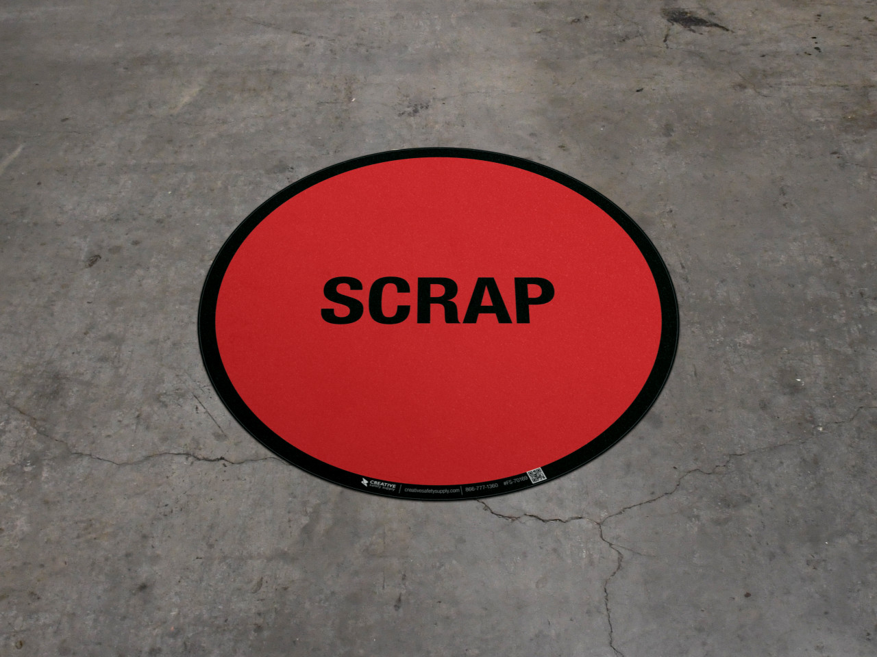 Scrap Floor Sign
