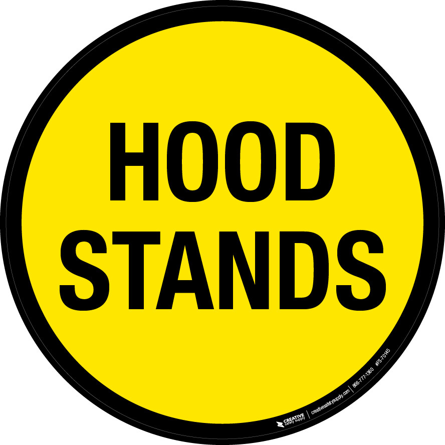 Hood Stands Floor Signs