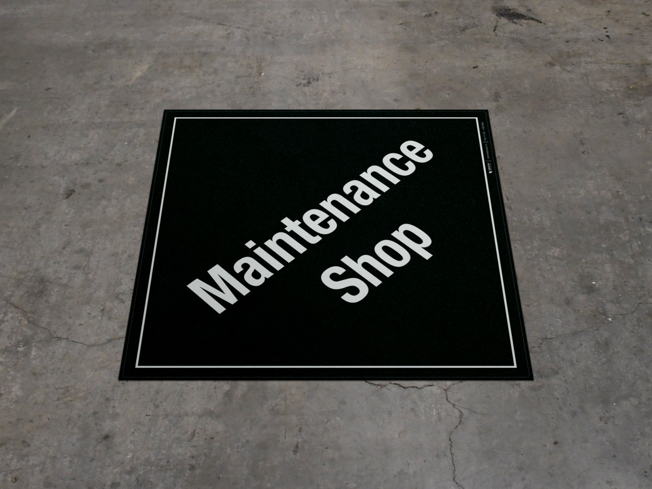Maintenance Shop Floor Sign