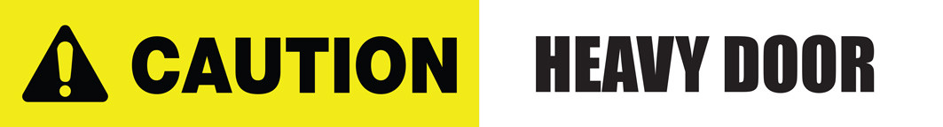 Caution: Heavy Door - Inline Printed Floor Marking Tape
