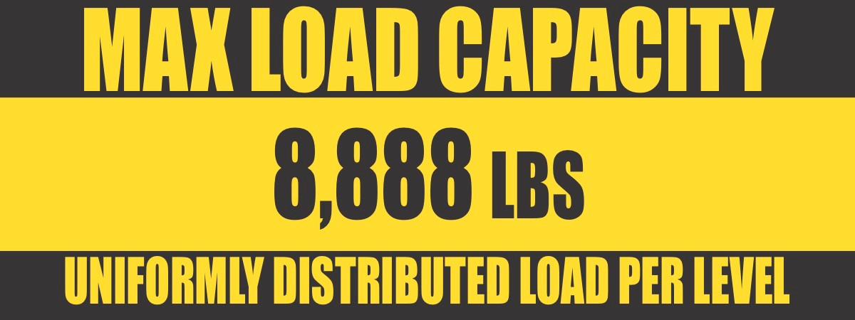 Custom Max Load Capacity Labels (5 pack)