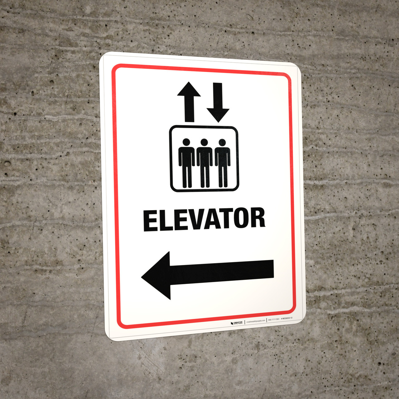 Elevator - way finding - Wall Sign