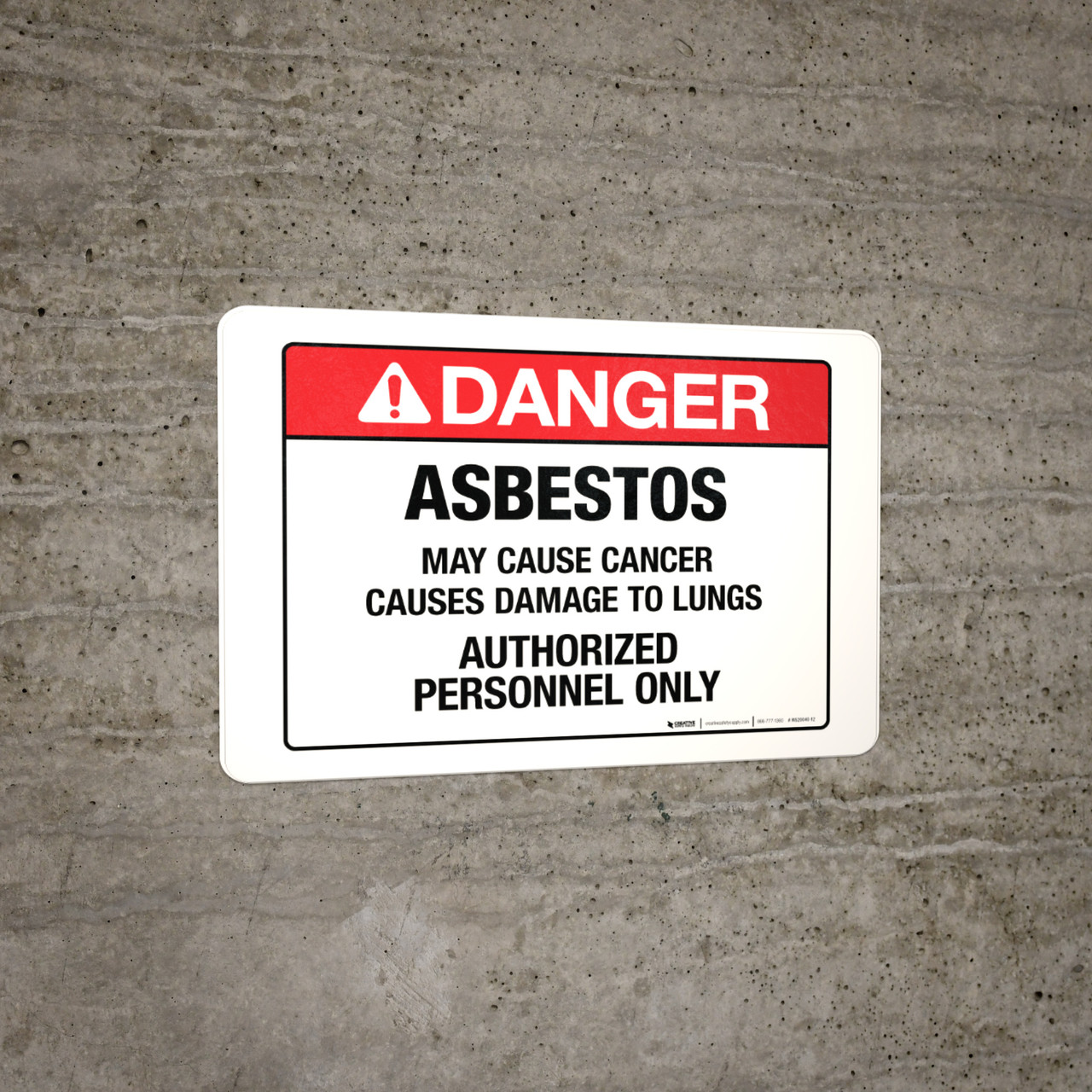 Danger - Asbestos - Wall Sign