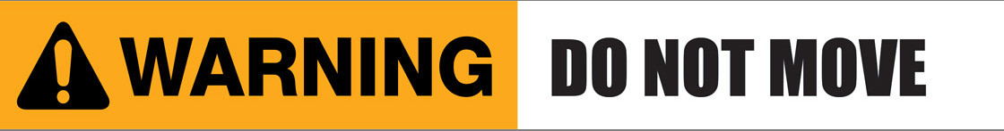 Warning: Do Not Move - Inline Printed Floor Marking Tape