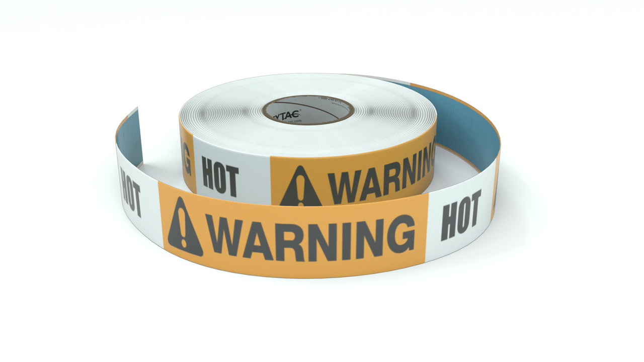 Warning Hot Inline Printed Floor Marking Tape