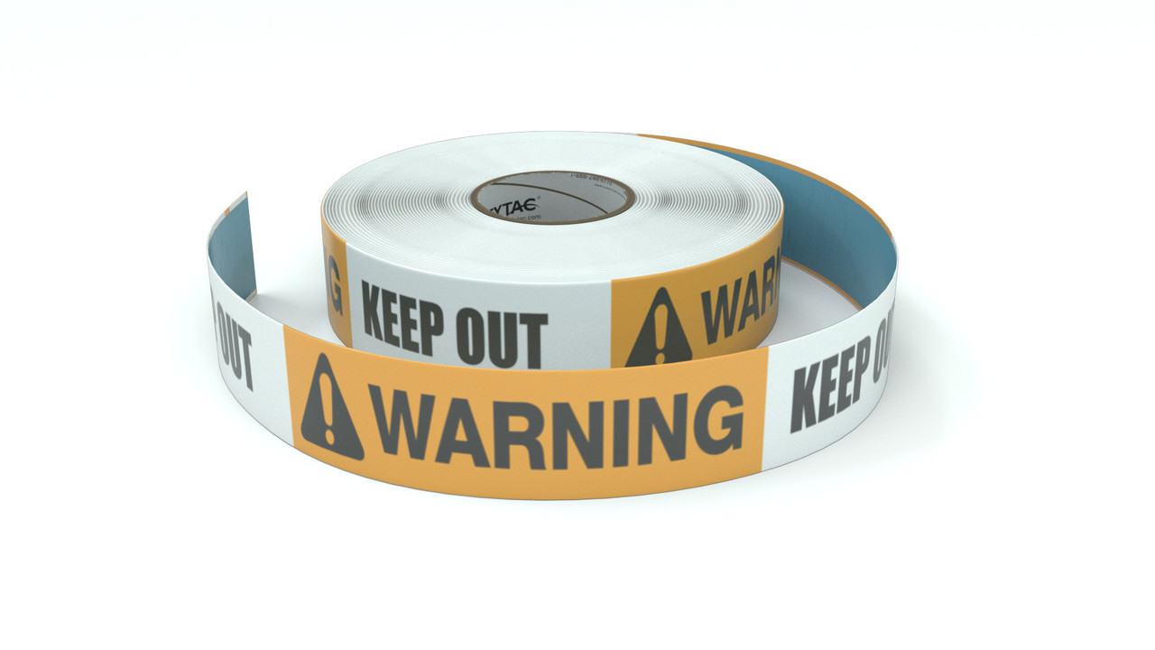 Warning: Keep Out - Inline Printed Floor Marking Tape | Creative Safety ...