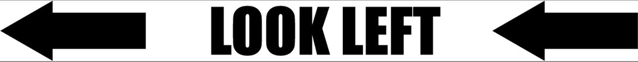 Traffic: Look Left - Inline Printed Floor Marking Tape | Creative ...