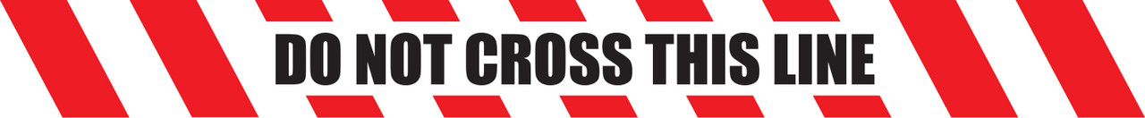 Restricted Area: Do Not Cross This Line - Inline Printed Floor Marking ...