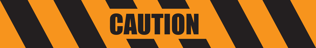 Hazard: Caution - Inline Printed Floor Marking Tape