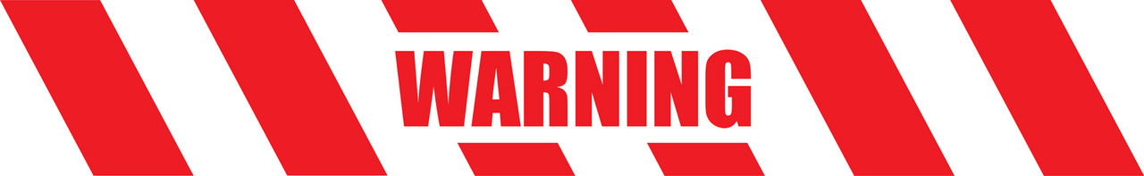 Hazard: Warning - Inline Printed Floor Marking Tape | Creative Safety ...